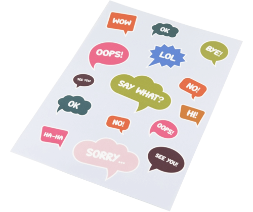 Stickers met contouren drukken | Groenprint | Contour stickers